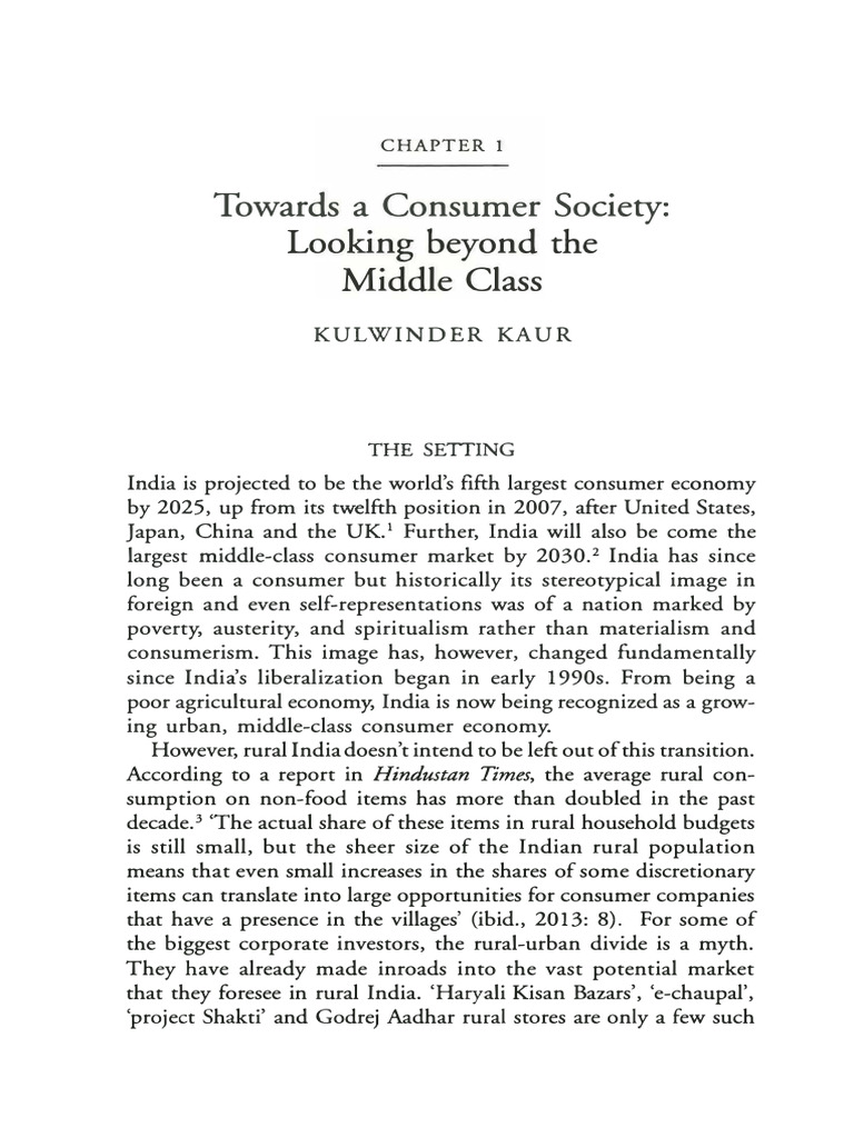 Consumer Society | PDF