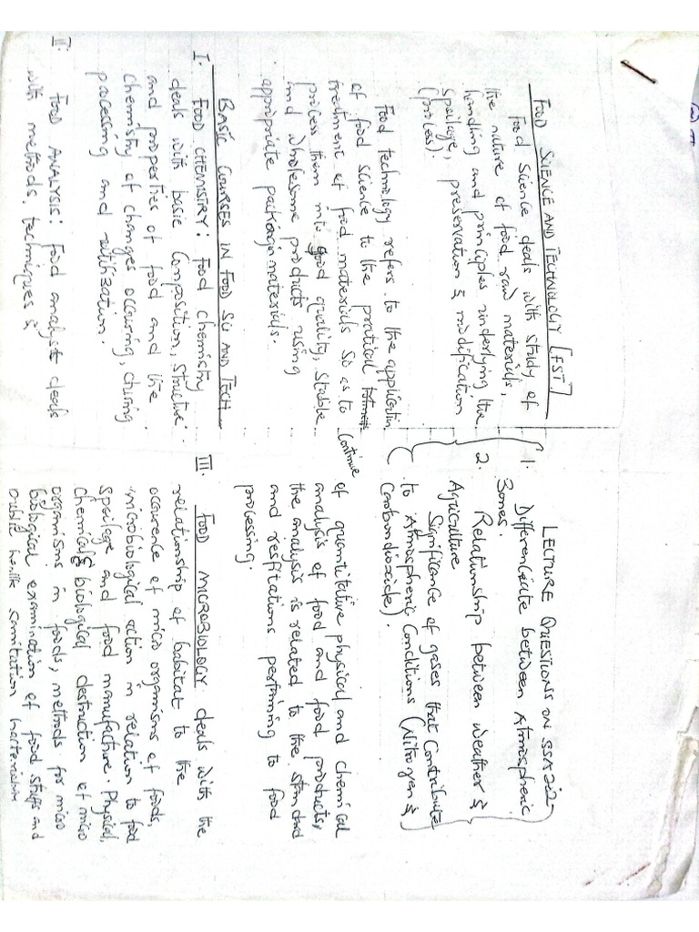 FST 202 Note 3 | PDF