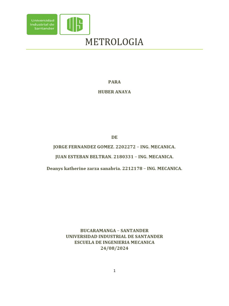 METROLOGIA | PDF