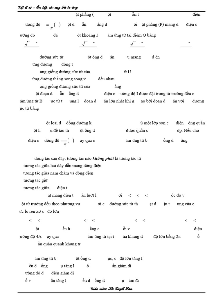 Ôn chương từ trường GK2 đề 3 | PDF