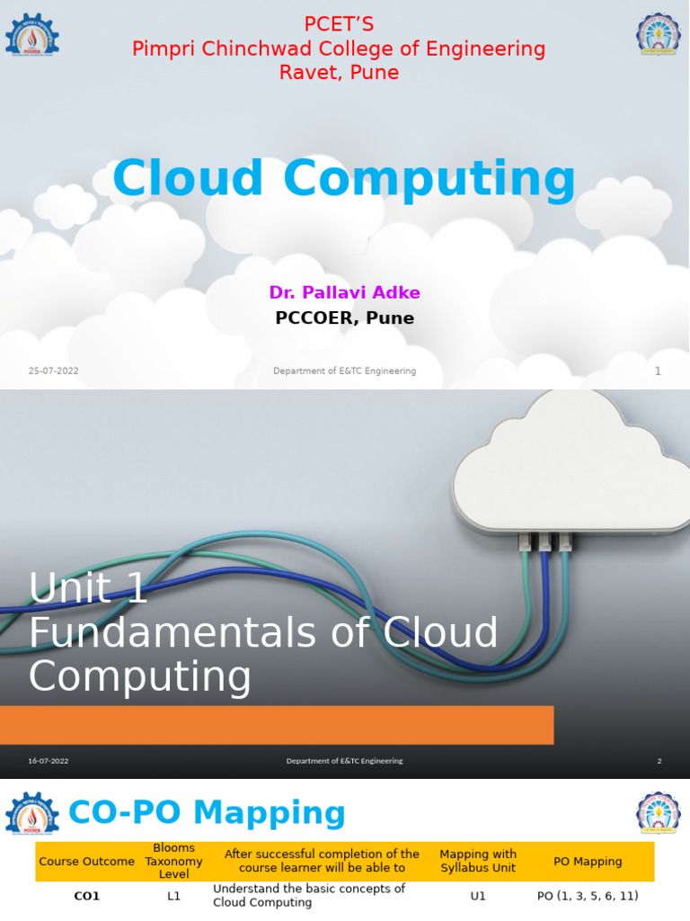 Unit 1_Fundamentals of Cloud Computing | PDF Unit 1_Fundamentals of Cloud Computing | PDF