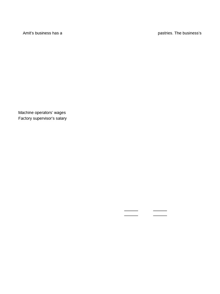 Manufacturing Worksheet 2 | PDF