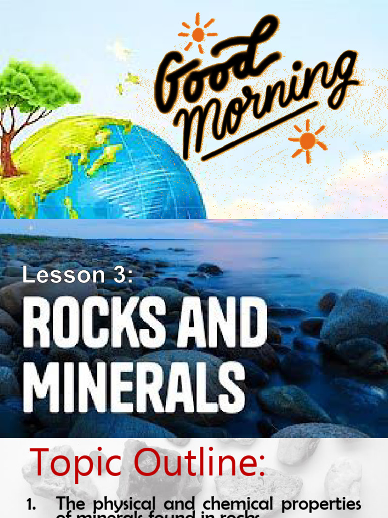 Earth and Life Science SHS Lesson 3 Rocks and Minerals | PDF