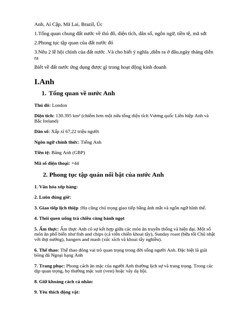 Thi CK Các Nư C | PDF