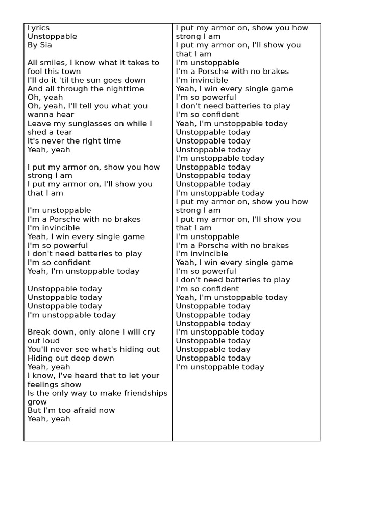 Lyrics | PDF