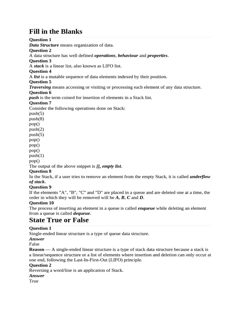 Final Data Structure | PDF