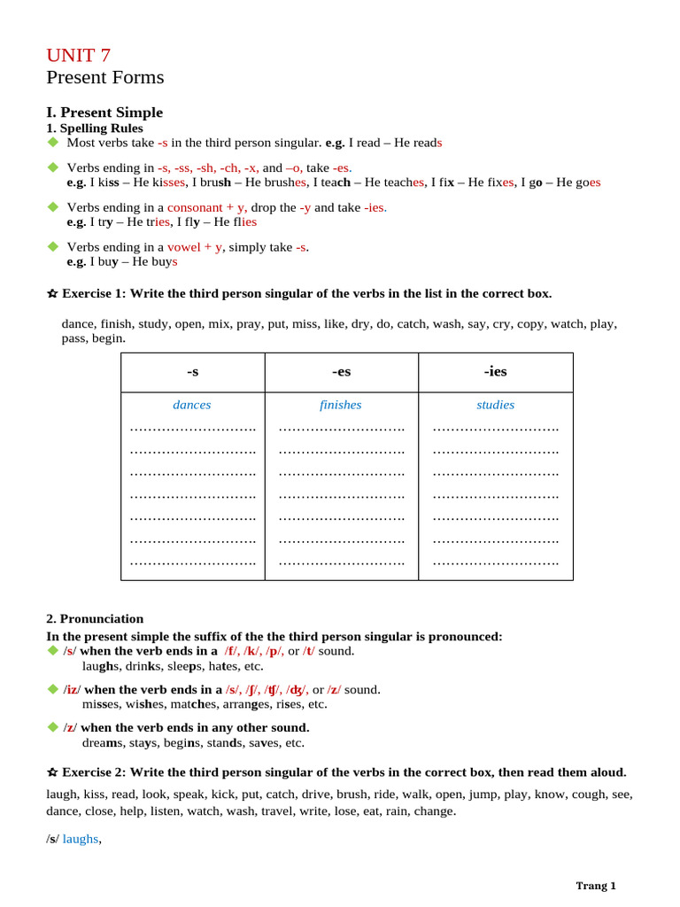 Unit 7-8 (Grammarway book) | PDF