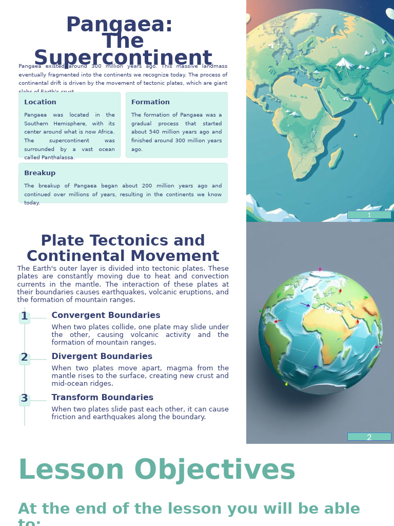 Continental Drift Theory | PDF | Plate Tectonics | Continent