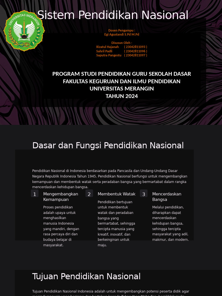 Sistem Pendidikan Nasional | PDF