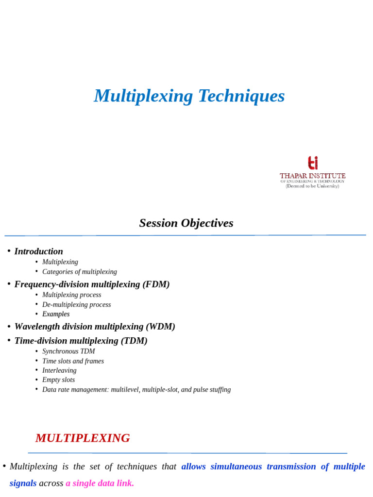 Multiplexing | PDF