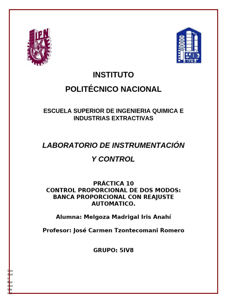 PRAC 10 CONTROL PROPORCIONAL... REAJUSTE AUTOMATICO Ok | PDF