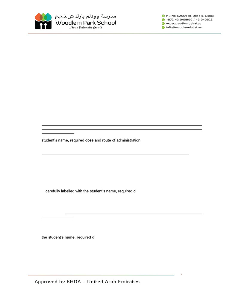 Circular 80-Medication Policy | PDF