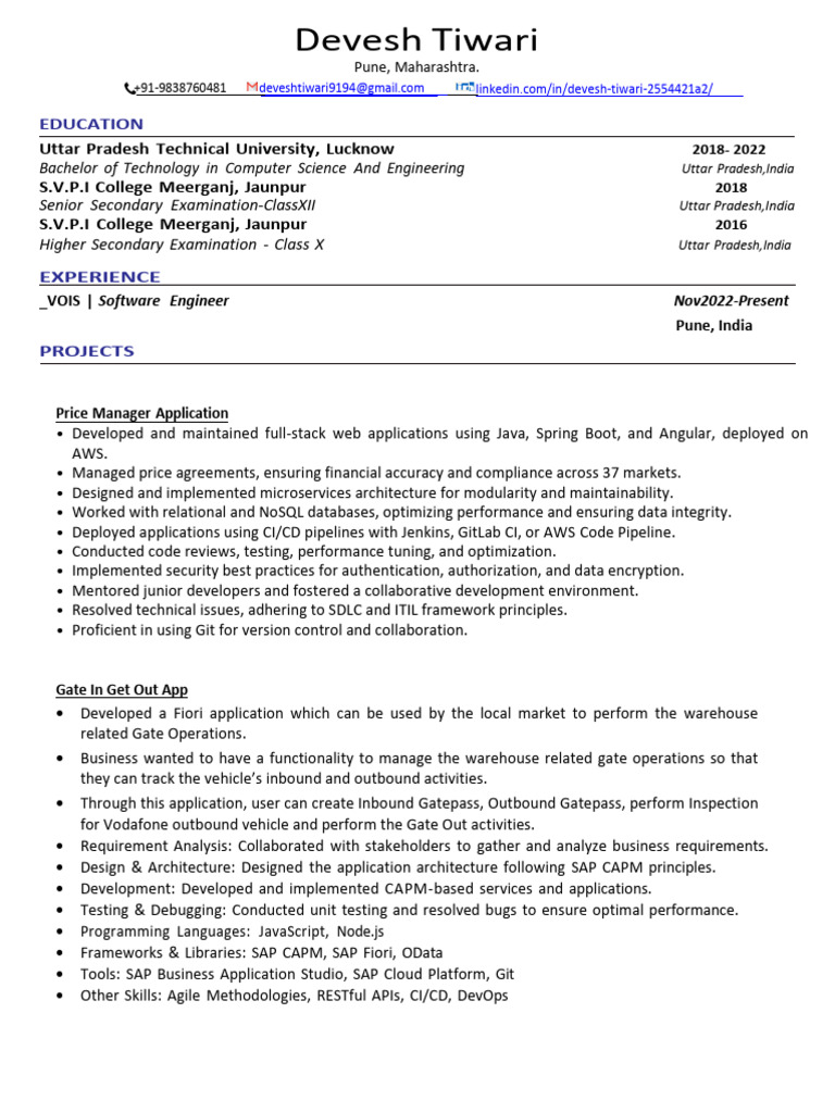 Devesh-Resume.. | PDF Devesh-Resume.. | PDF