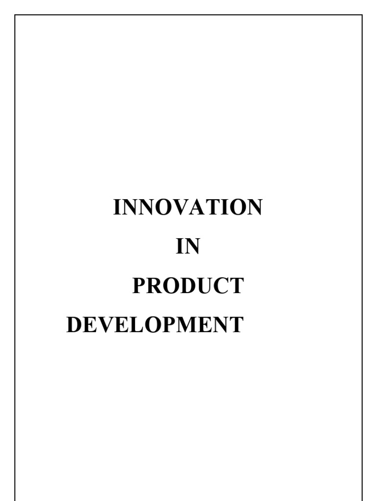 Innovation | PDF | Innovation | New Product Development