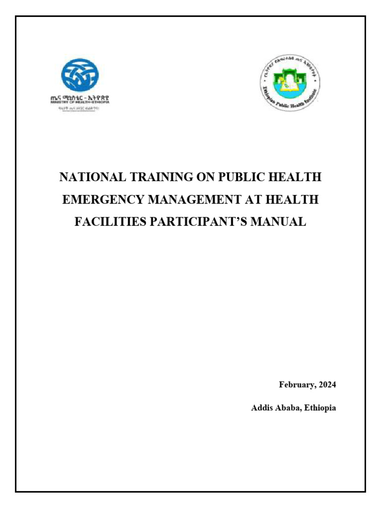 PHEM at HF Participant Manual For PHEM Officers - Final | PDF | Health ...