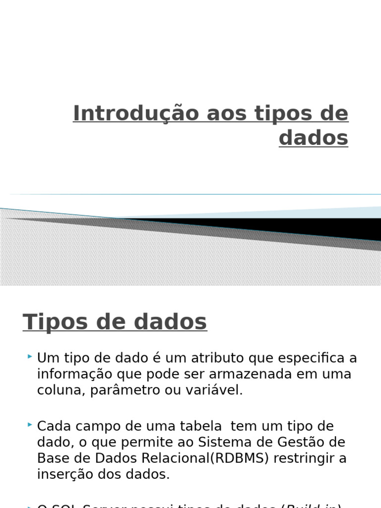 Ficha 2_Tipos de Dados | PDF Ficha 2_Tipos de Dados | PDF