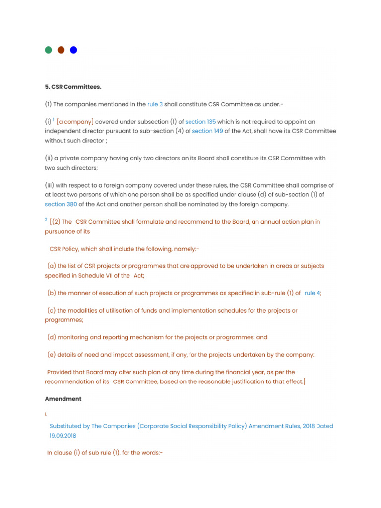 CSR Committees | PDF