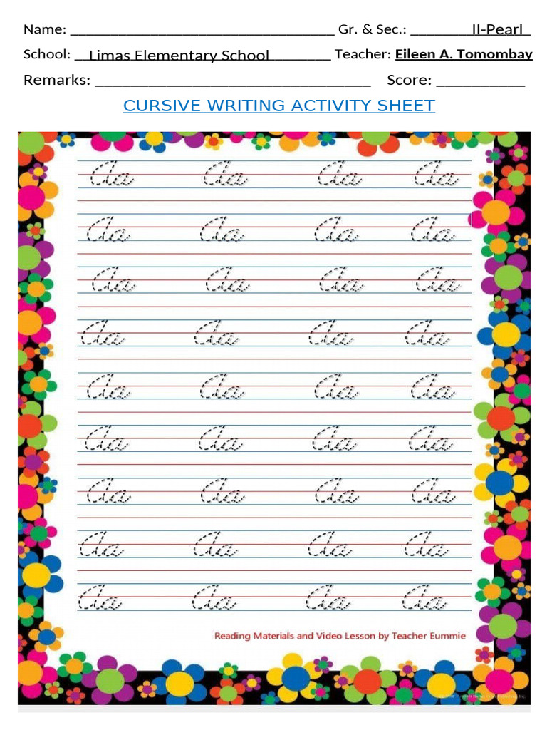 Cursive | PDF