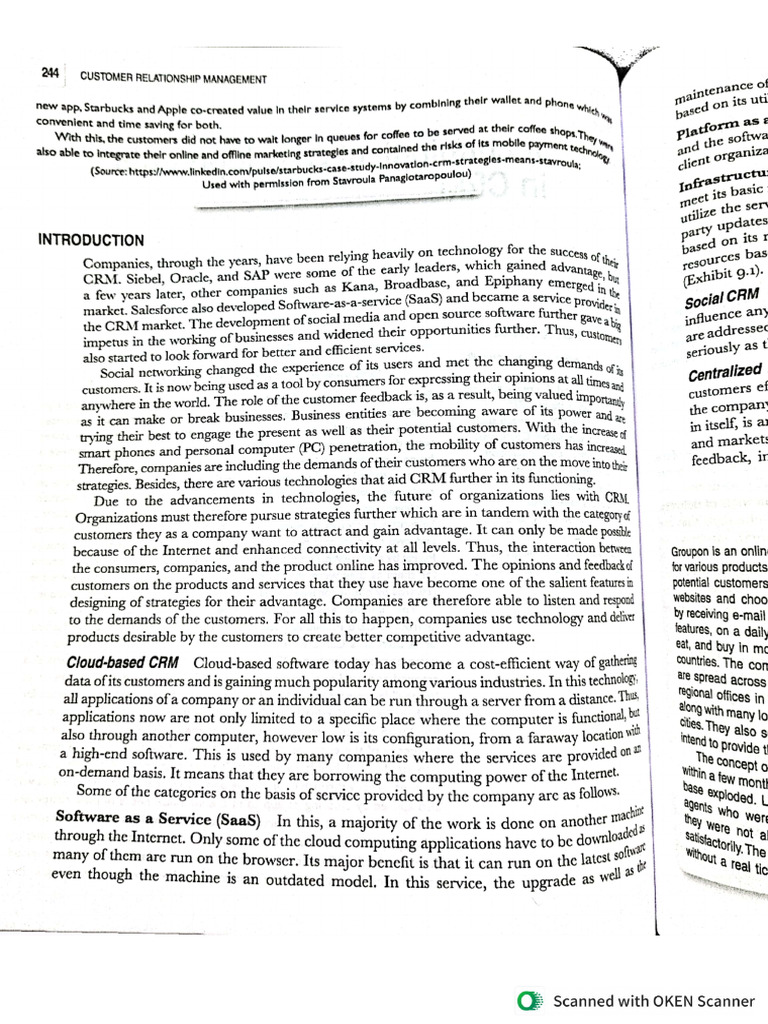CRM Technology and Implementation | PDF