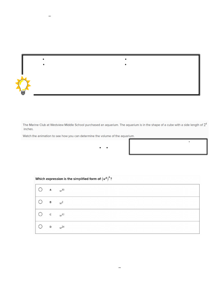 Powers of Monomials Practice Guide | PDF | Teaching Methods & Materials ...