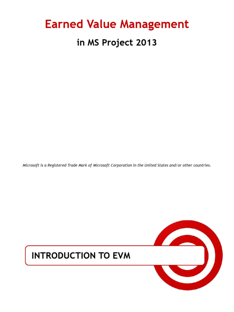 MS Project-EVM | PDF