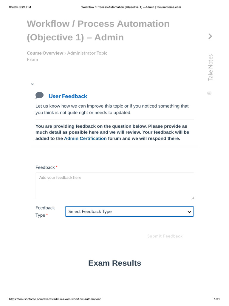 Workflow - Process Automation (Objective 1) - Admin | PDF