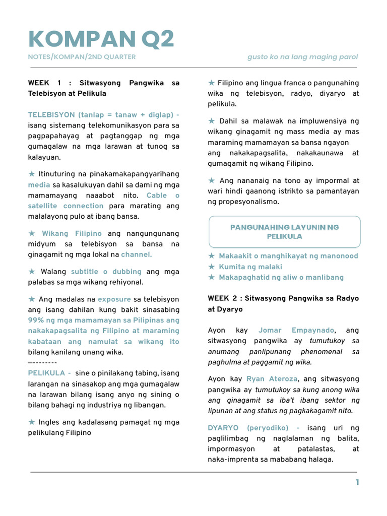 Kompan Q2 Notes | PDF