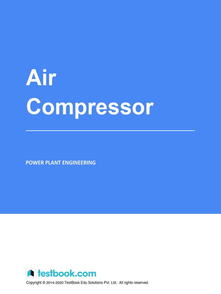 Air Compressor - Study Notes | PDF