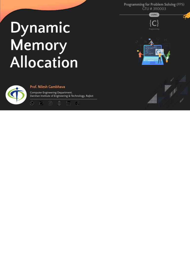 Dynamicmemoryallocation | PDF