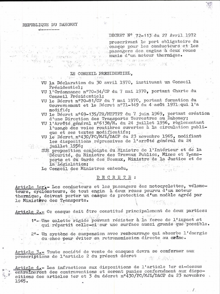 Decret 1972 113 | PDF