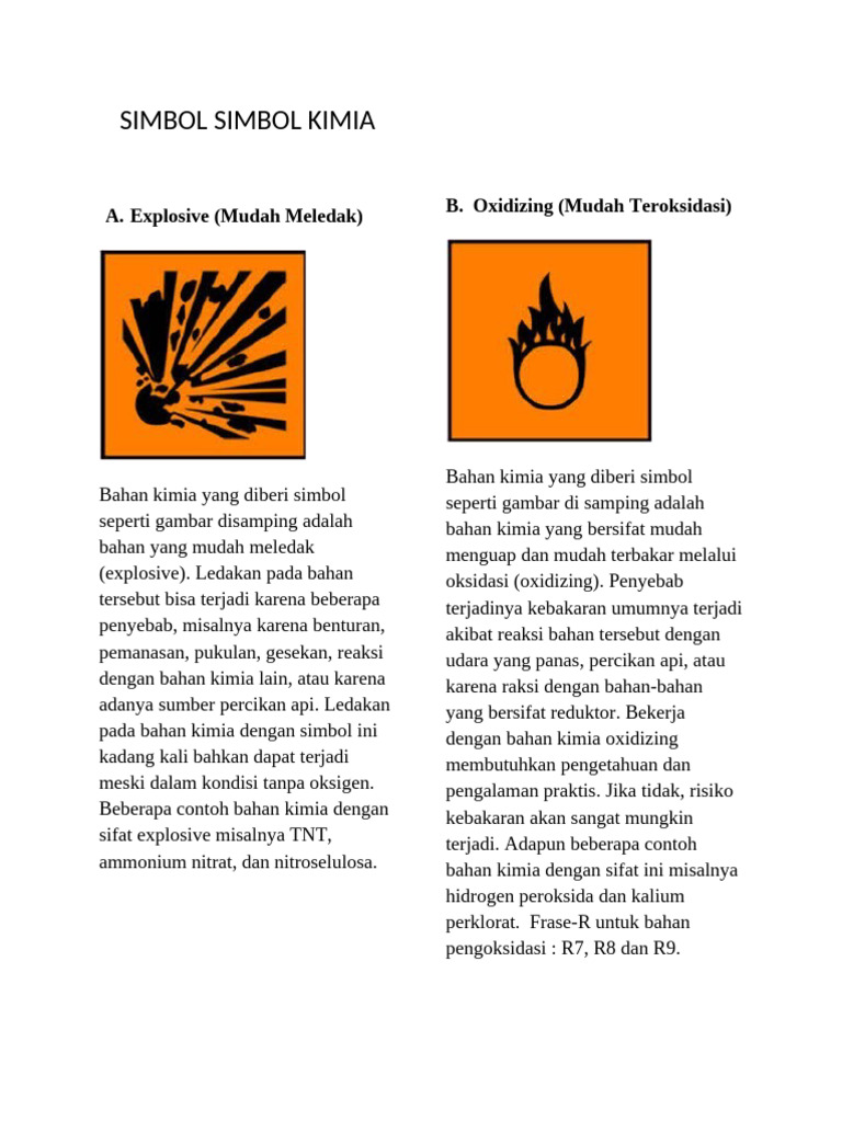 Simbol Simbol Kimia | PDF