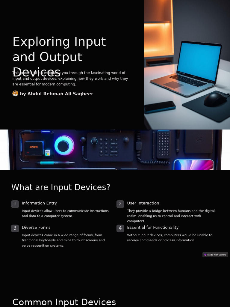 Exploring Input and Output Devices | PDF Exploring Input and Output Devices | PDF