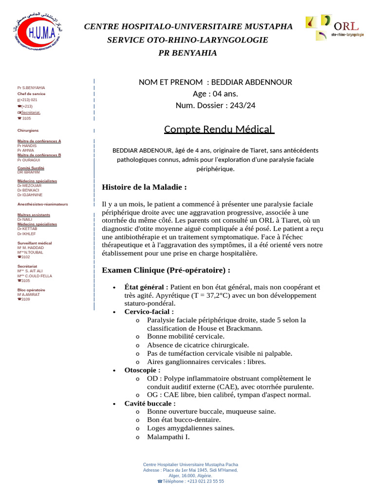 Beddiar Compte Rendu | PDF