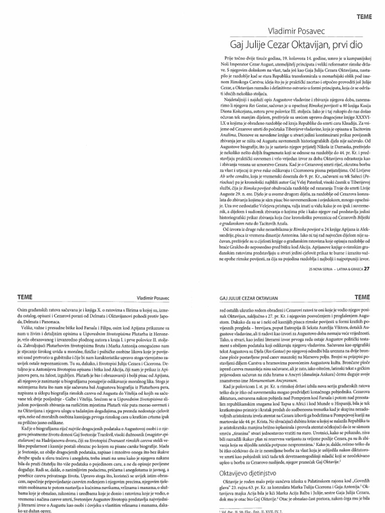 2014.25 27-60 Posavec Gaj Julije Cezar Oktavijan | PDF