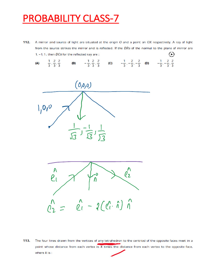 Probability Class-7 | PDF