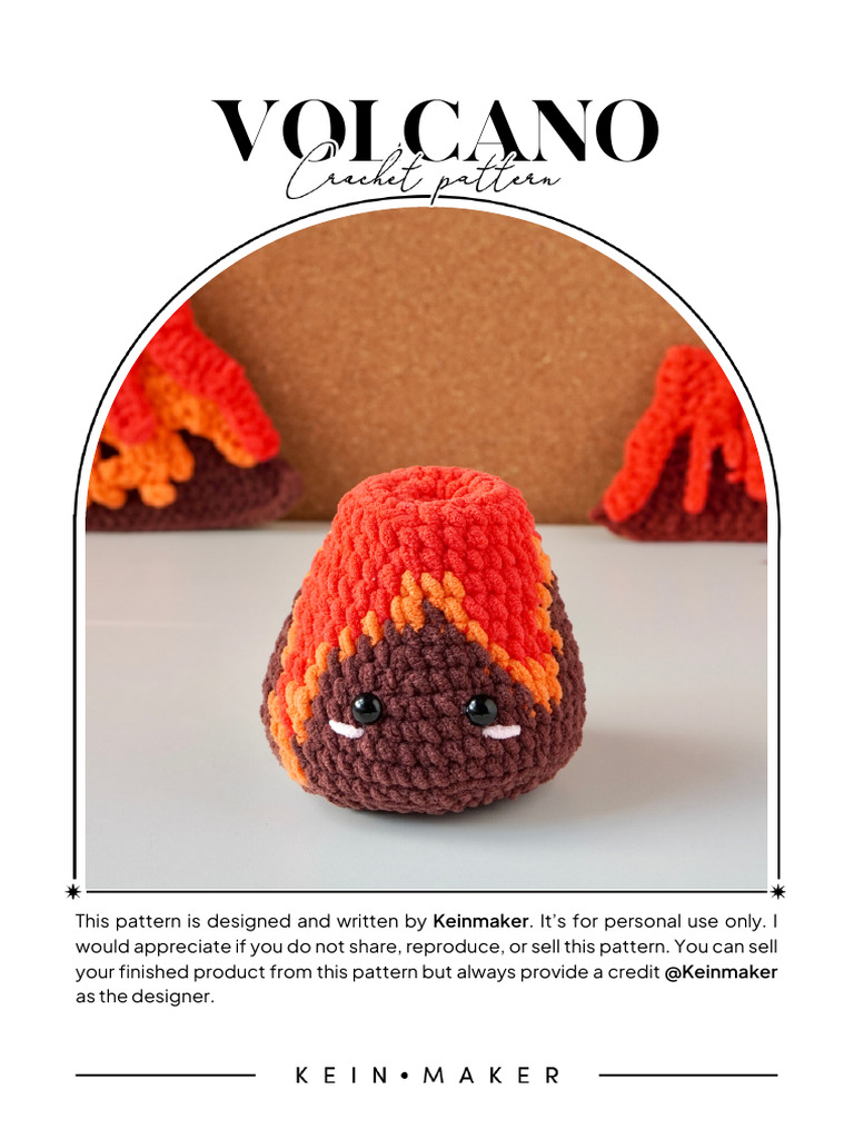 New Up Free Volcano Crochet Pattern | PDF