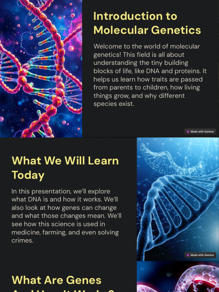 Introduction To Molecular Genetics | PDF