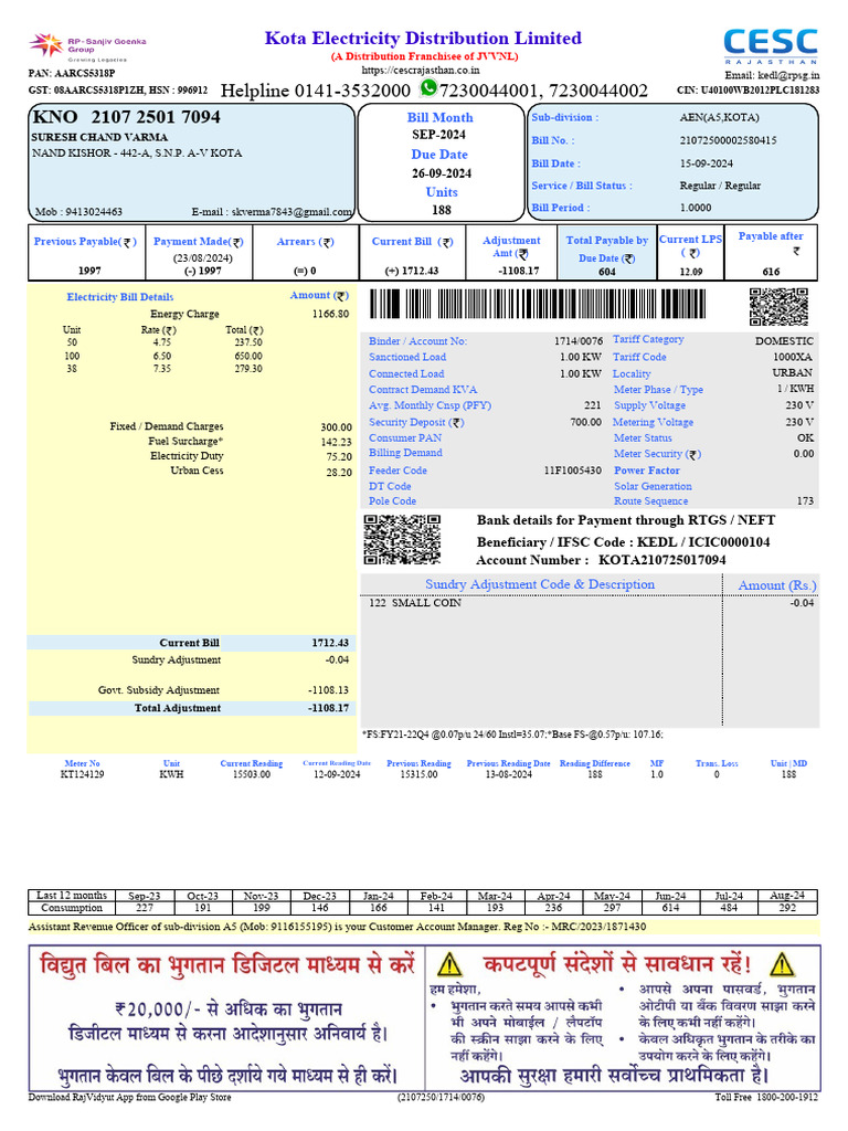 Bill 210725017094 202409 | PDF