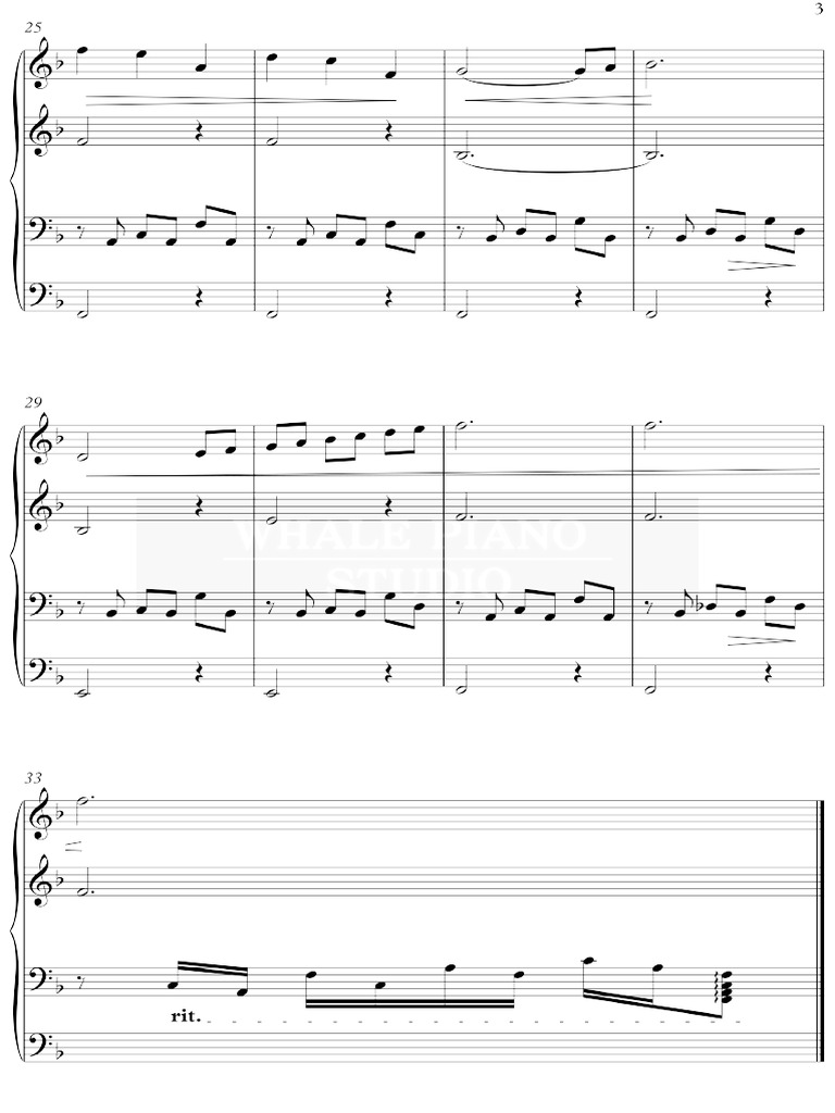 생상스 백조 4hands ver - Full Score-3 - 240919 - 172511 | PDF