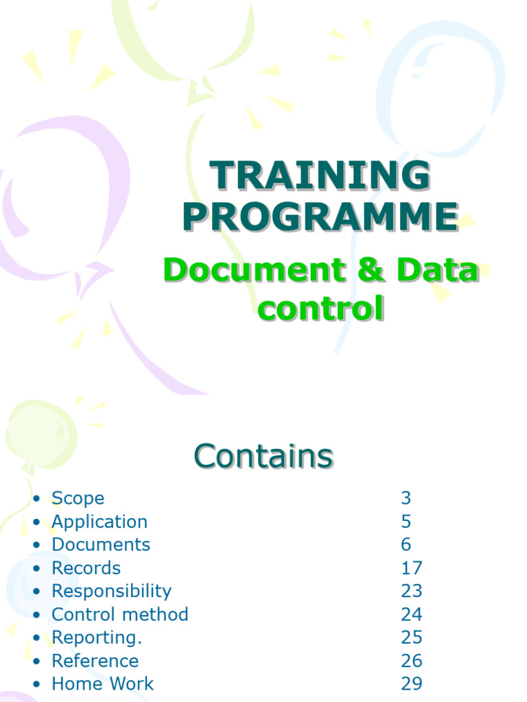 Document & Data Control | PDF