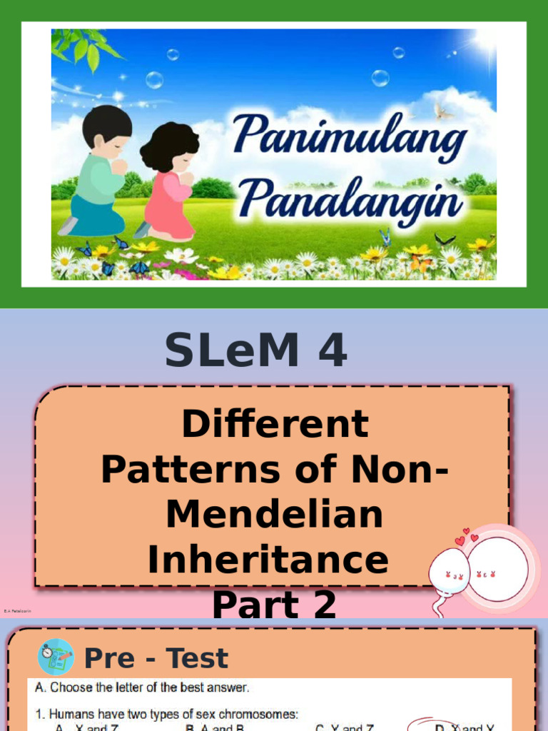Slem 4 Different Patterns of Non Mendelian Inheritance Part II 1 | PDF