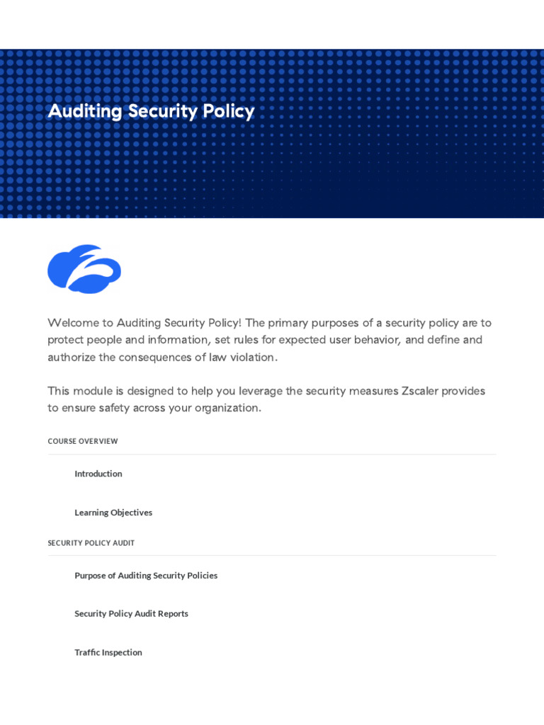 Zscaler_Auditing_Security__1 | PDF
