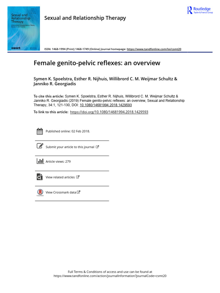 Female Genito Pelvic Reflexes an Overview | PDF