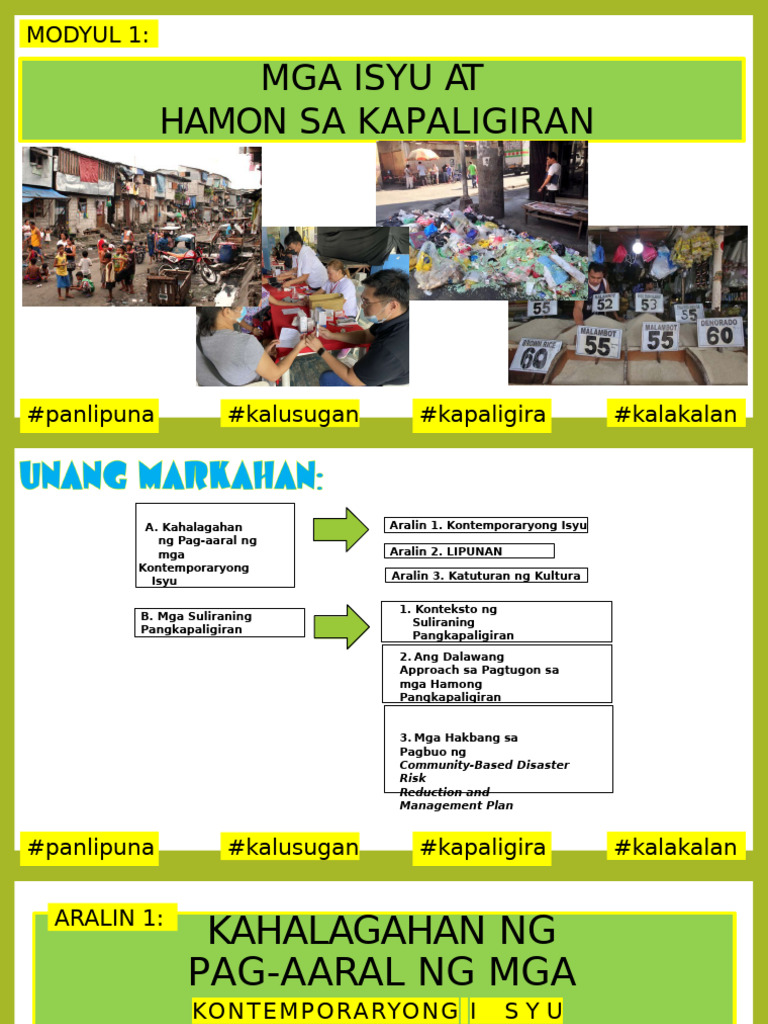 Y1 Aralin 1 Kahalagahan Ng Pag Aaral Ng Mga Kontemporaryong Isyu | PDF