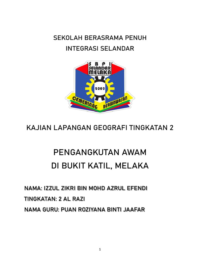 Sekolah Berasrama Penuh Integrasi | PDF