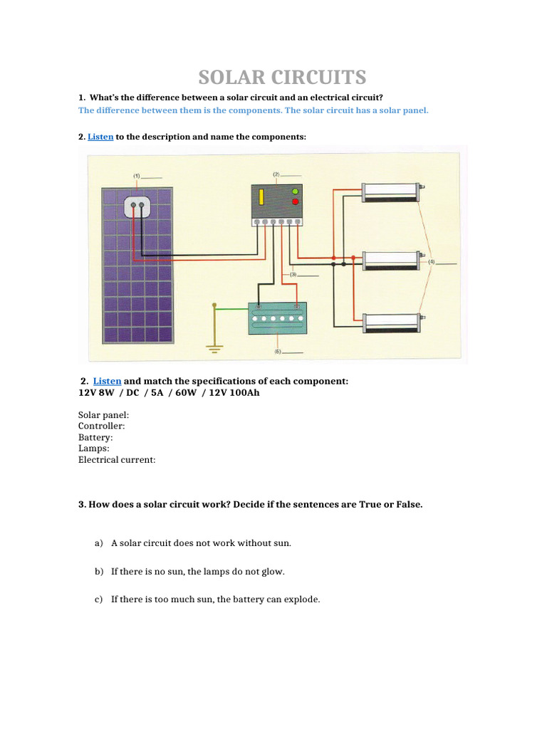 Solar Circuits | PDF