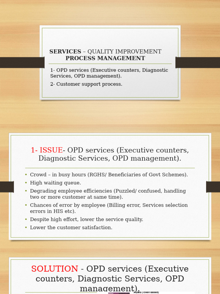 Services - Quality Improvement | PDF | Social Programs | Technology ...