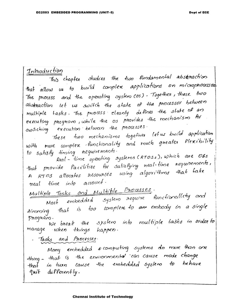 UNIT V PROCESSES AND OPERATING SYSTEMS_compressed (1) | PDF