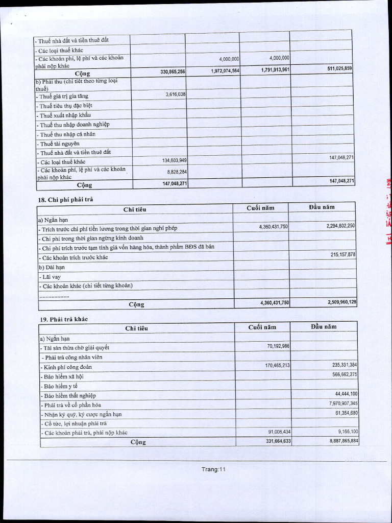 Thuyet Minh BCTC 2 | PDF